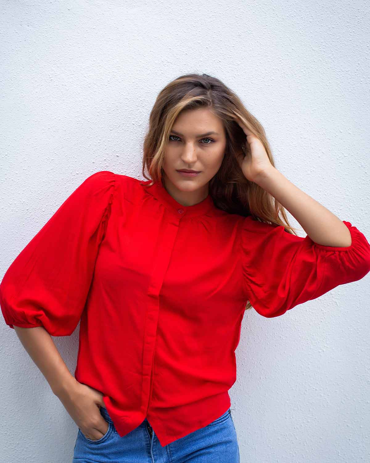 Molly Top - Poppy Red