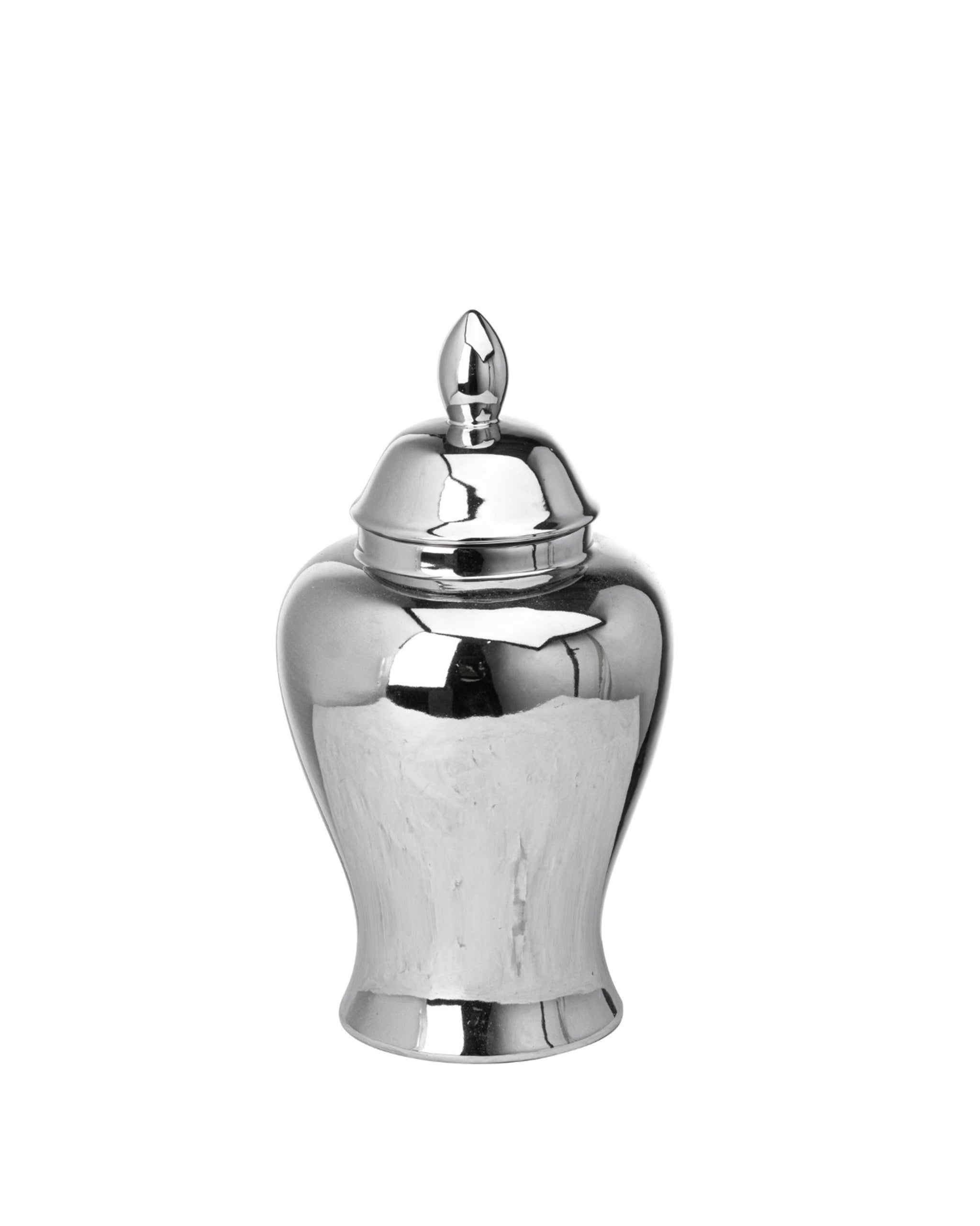 Chrome Ginger Jar - Small